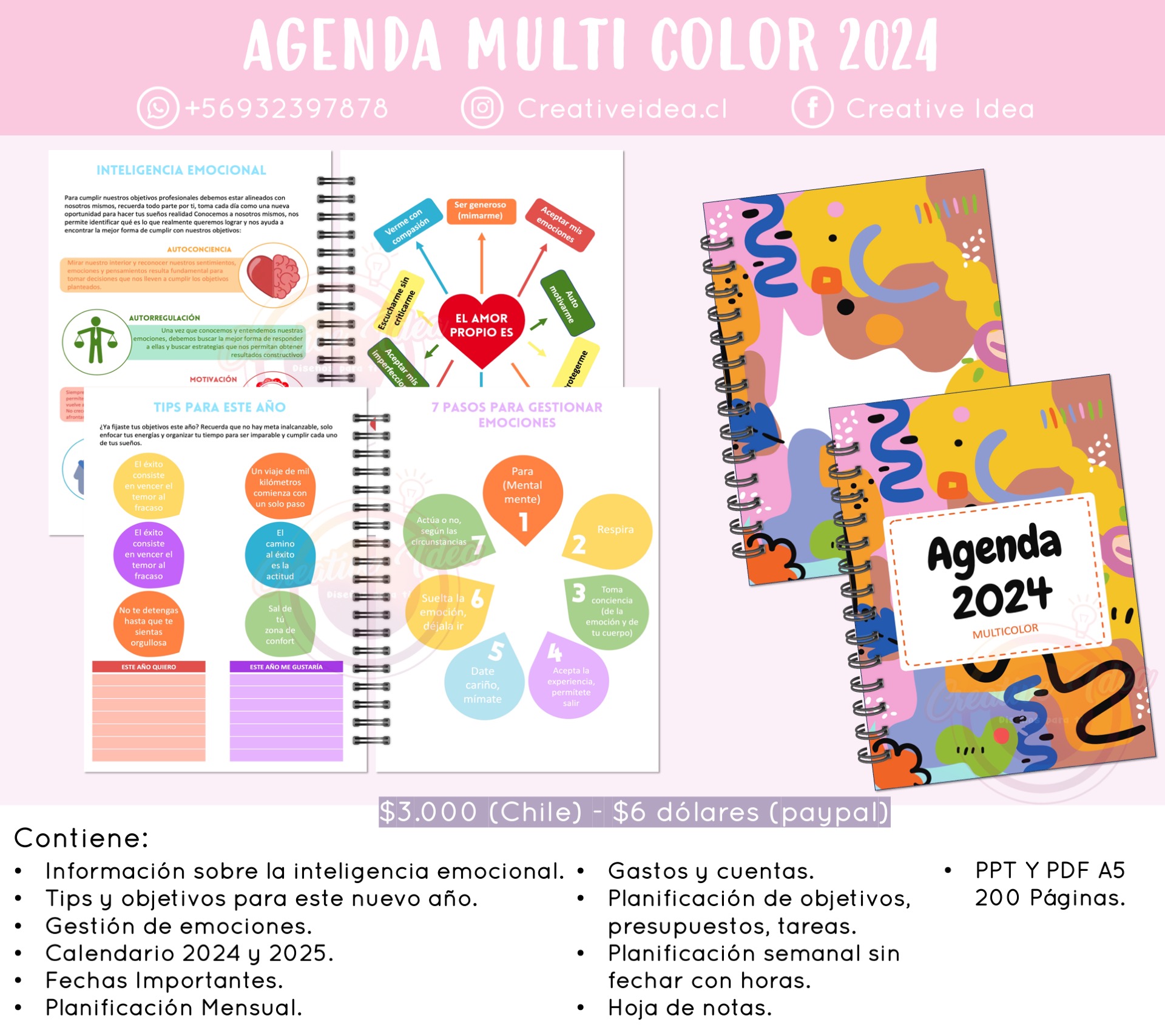 Agenda Multicolor - Creative Idea