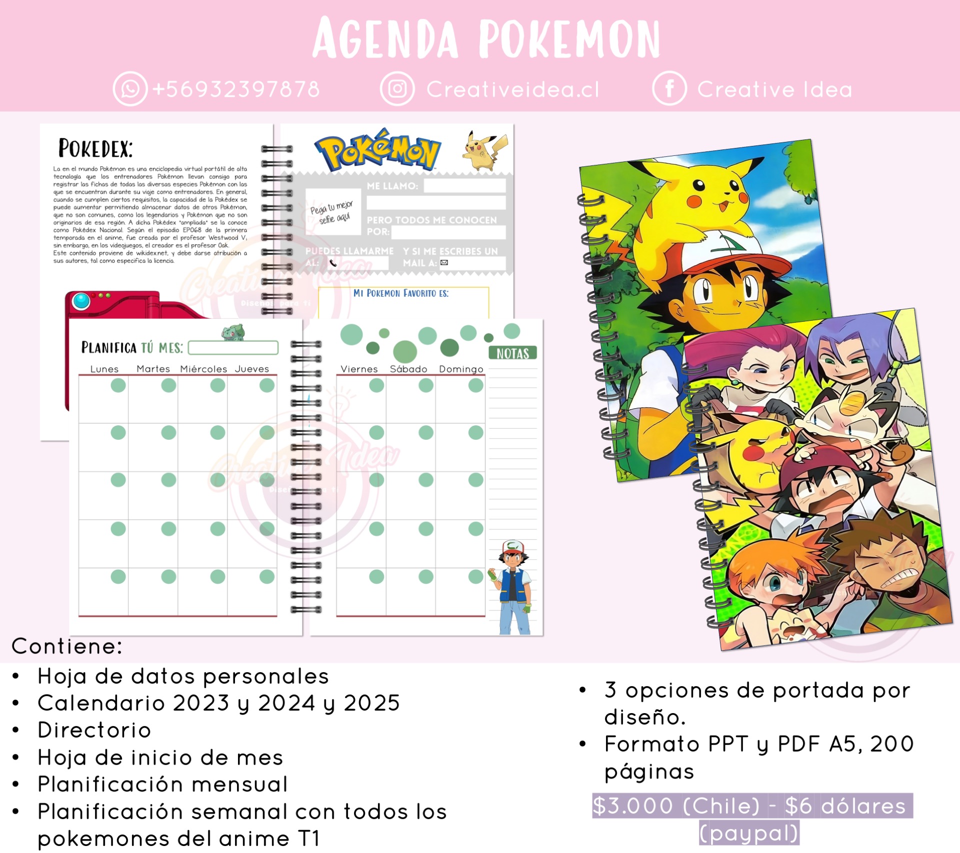 Agenda Pokemon - Creative Idea